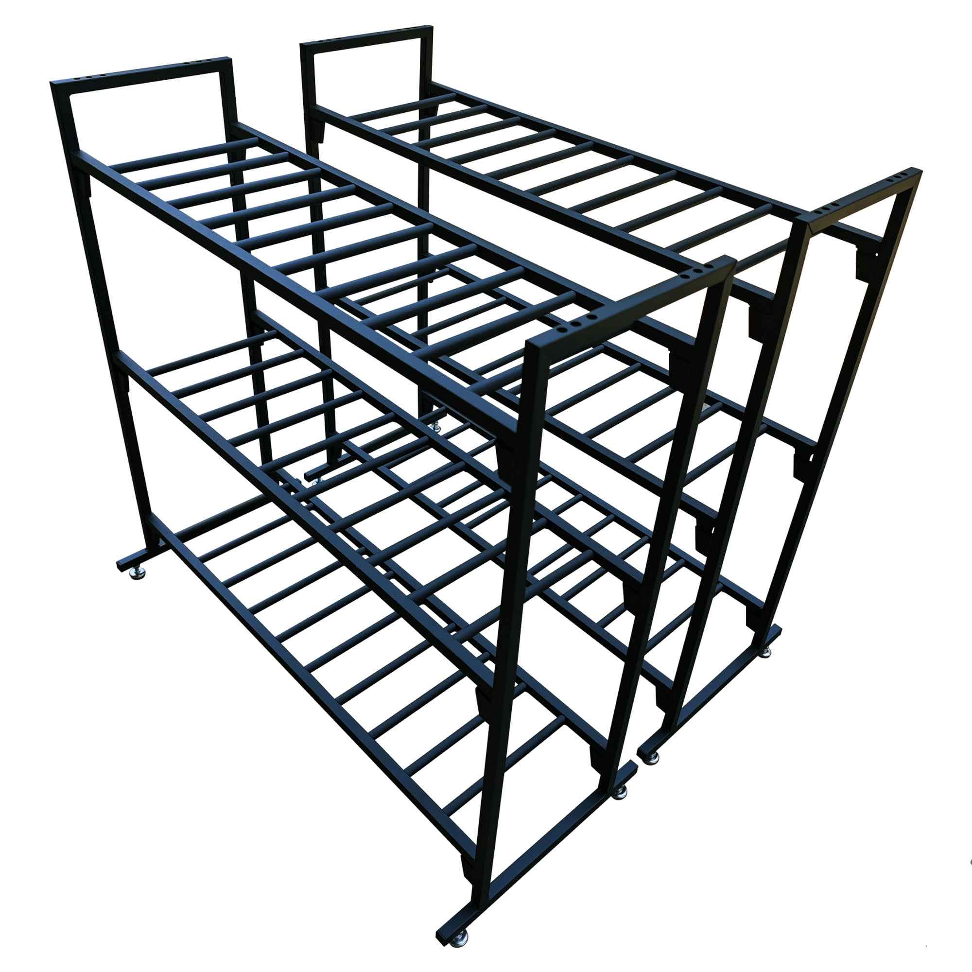 2 MotoProducts Battery Storage Rack Stands Holds 12 Batteries ...