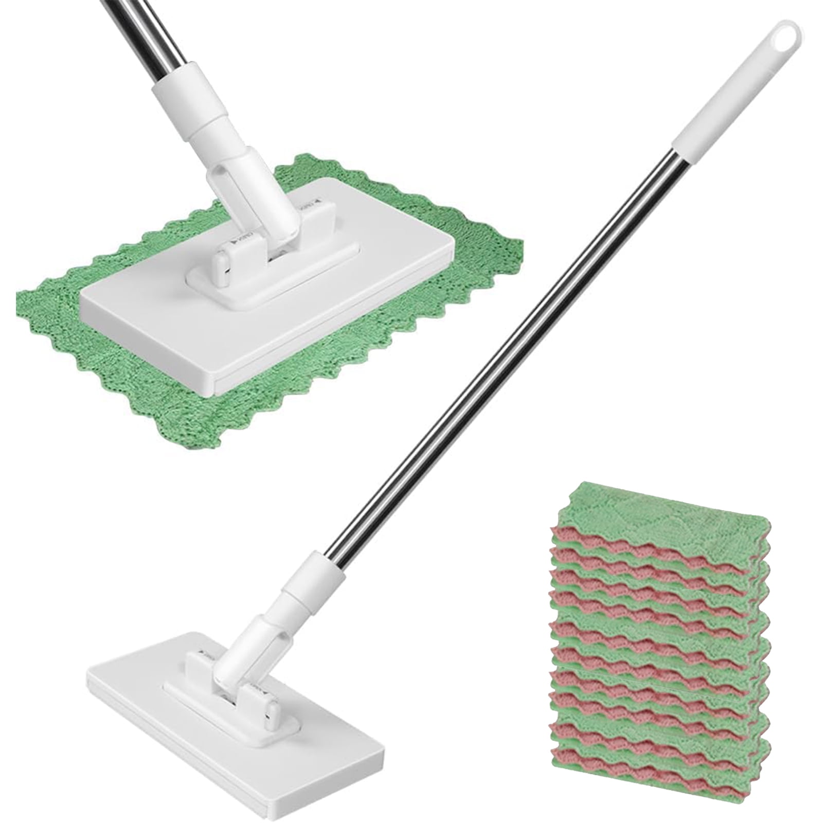 2. Multi-Surface Sweeper Mop 10 Reusable Microfiber Pads, 38 ...