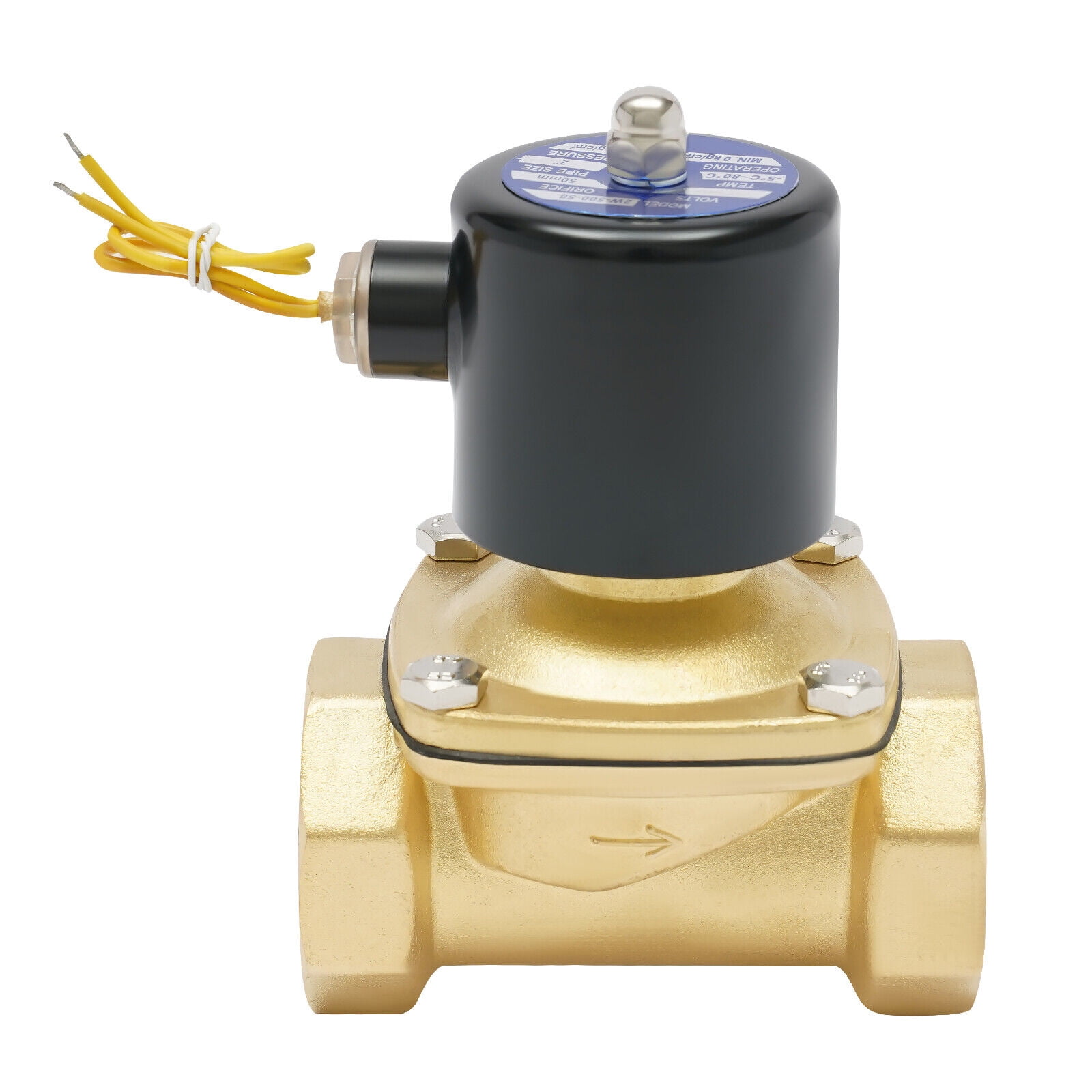 2" NPT Electric Solenoid Valve Normally Closed Solenoid Valve 2W 500-50 ...