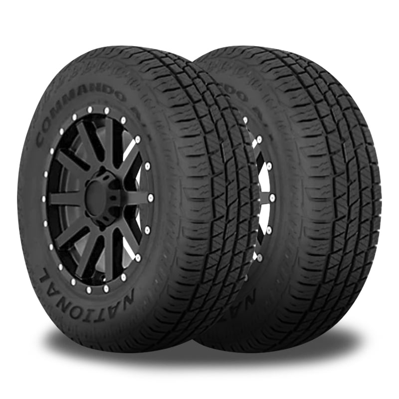 2 National Commando AT4S 245/75R16 120/116R All Terrain 10 PLY 50K Mi ...