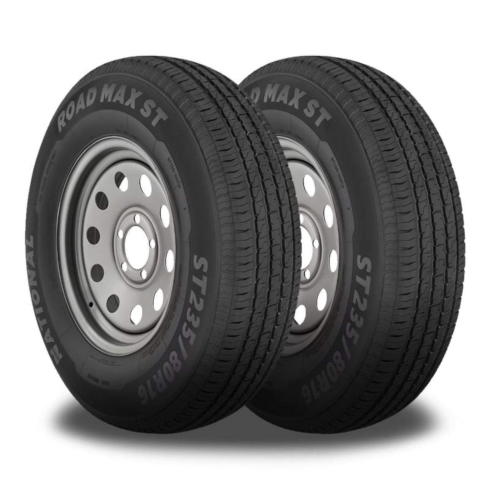 2 National Road Max ST 225/75R15 113/108M Travel / Utility / Boat ...