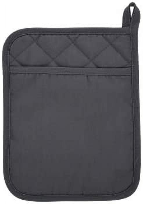2 Neoprene Pot Holders (Charcoal Gray) Kitchen Set - Walmart.com