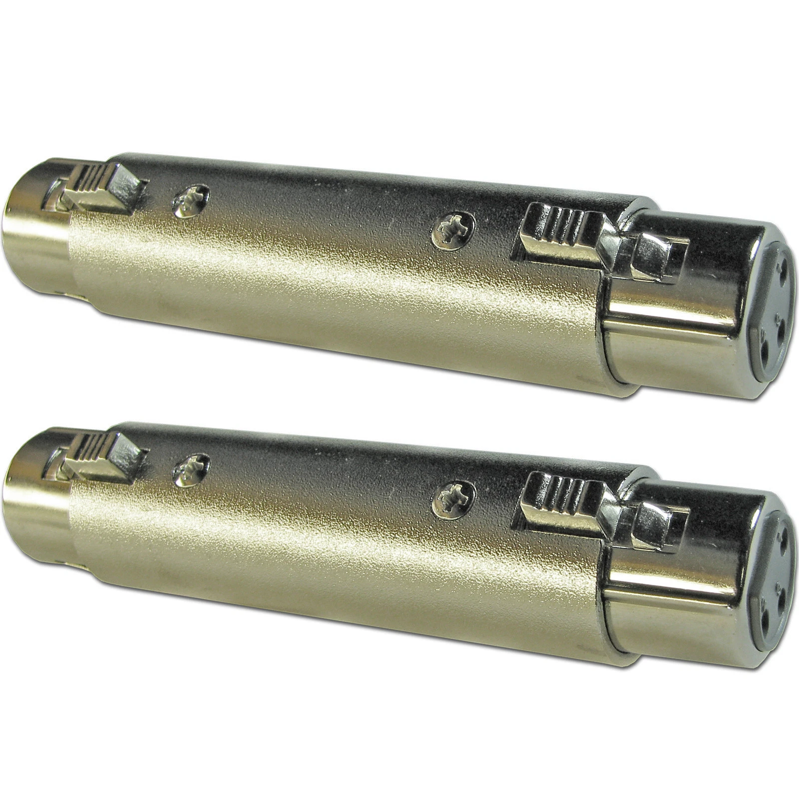 2 New 3Pin Xlr F To Female Mic Microphone Cable Cord Male Gender ...