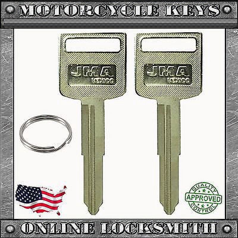 2 New Blank Uncut Keys For Suzuki Motorcycles 1996+ Keyway Suz18 / Suzu ...