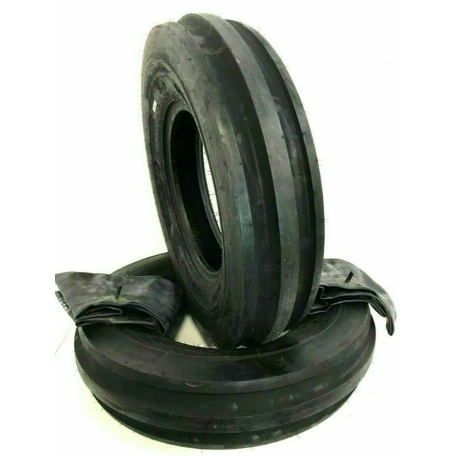 2 New Farmall Cub 4.00-12 Front Tractor Tires & Tubes D/S, 4-Ply, 3-Rib ...