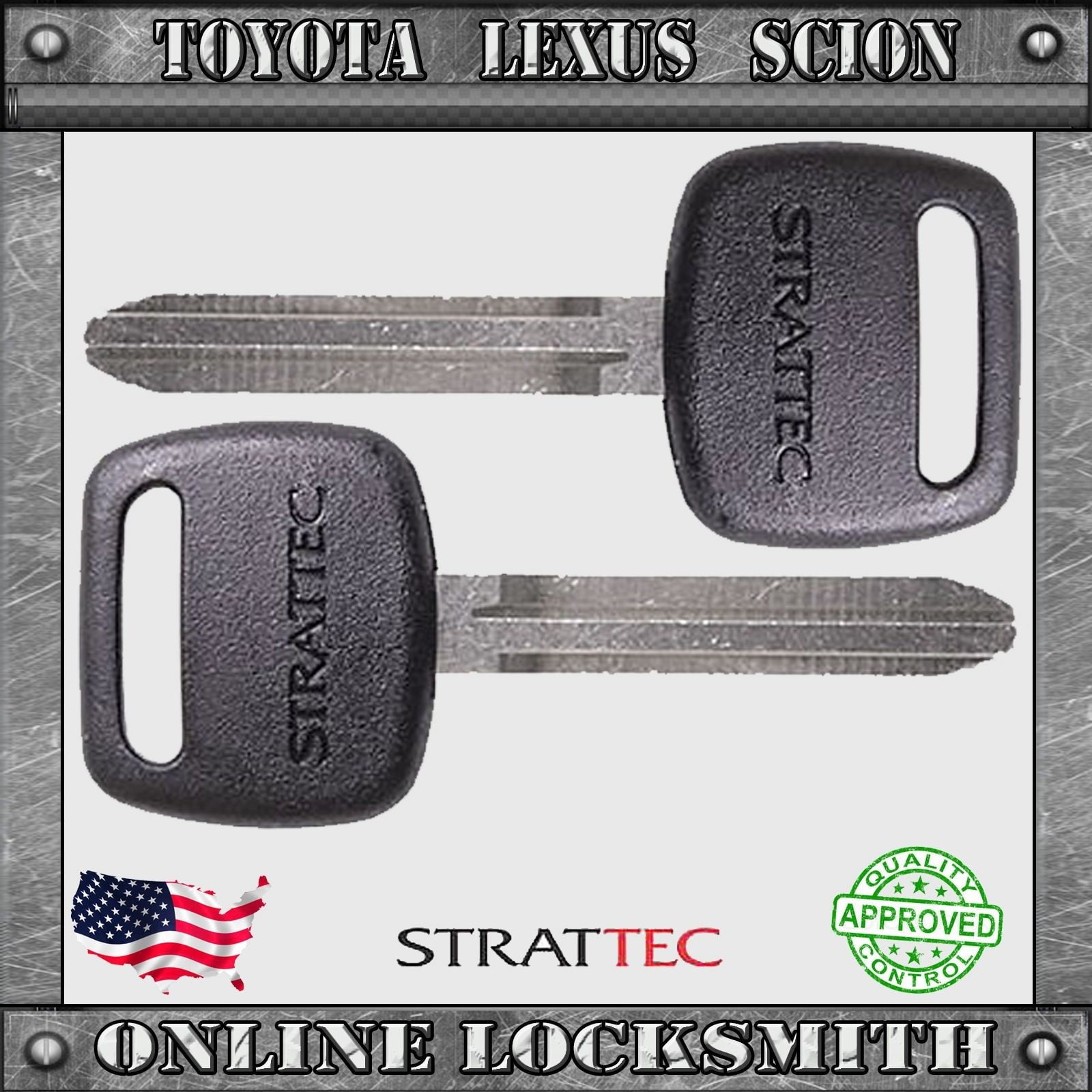 2 New Replacement Keys For Toyota Scion Vehicles TR47 X217 Made In USA ...