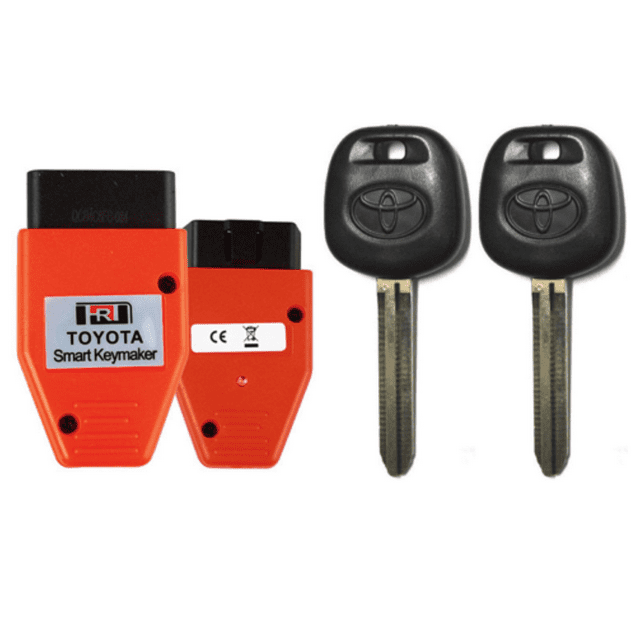 2 New TOYOTA Uncut Transponder 4D Chip Keys With Programmer USA Seller ...