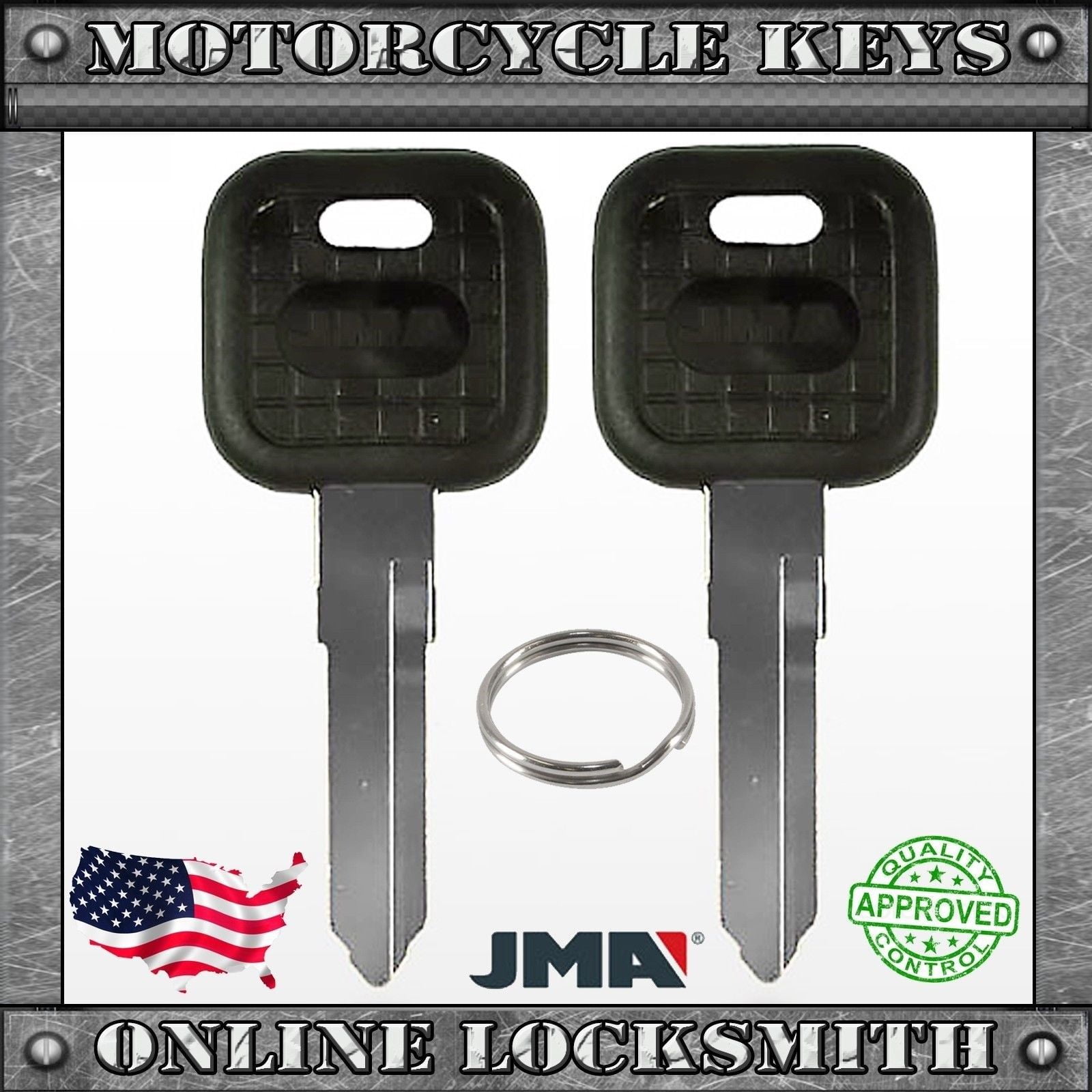 2 New Uncut Key For Kawasaki Ducati Cagiva Triumph Motorcycles Keyway ...