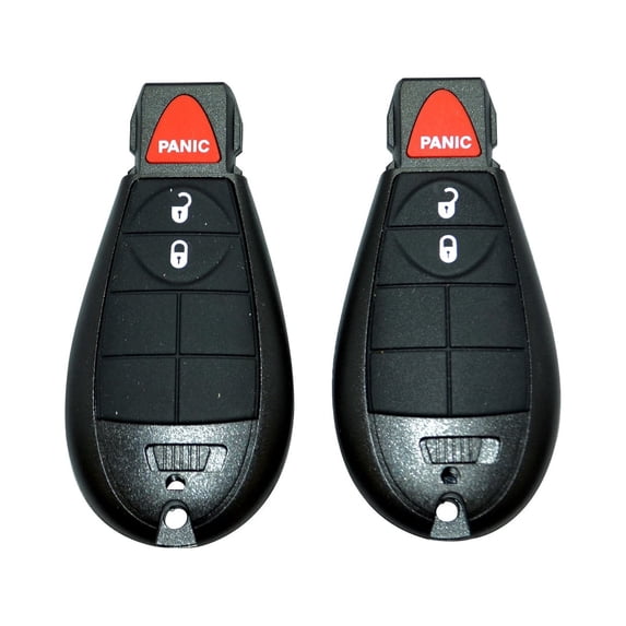 2 New Uncut Replacement Key Fob Keyless Entry Remote Transmitter for ...