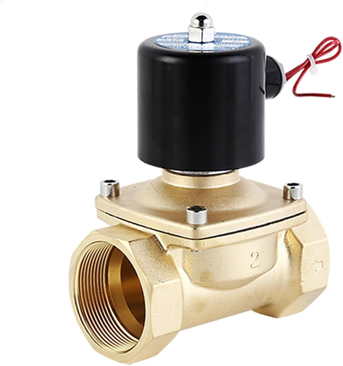 2'' Normally Closed Brass Solenoid Valve 24V 12V 220V 110V Electric Solenoid Valve - Walmart.com