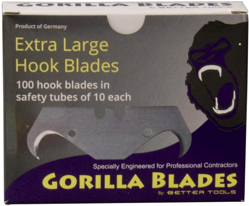2-Notch Extra Large German Hook Blade, 10 Blades/Dispenser, 10 ...