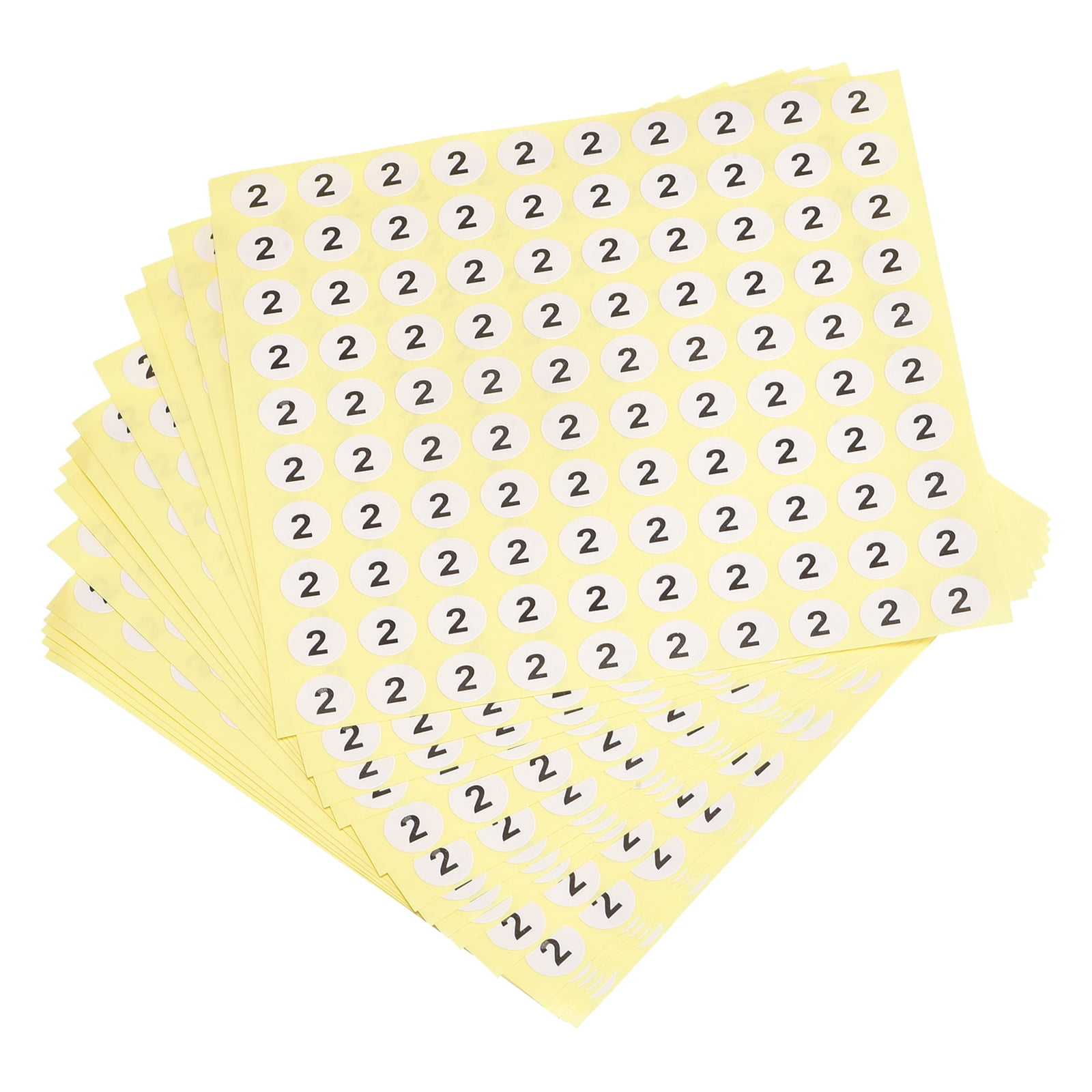 2 Number Stickers Number Label Self Adhesive Marked Sticker 10mm/0.4 ...