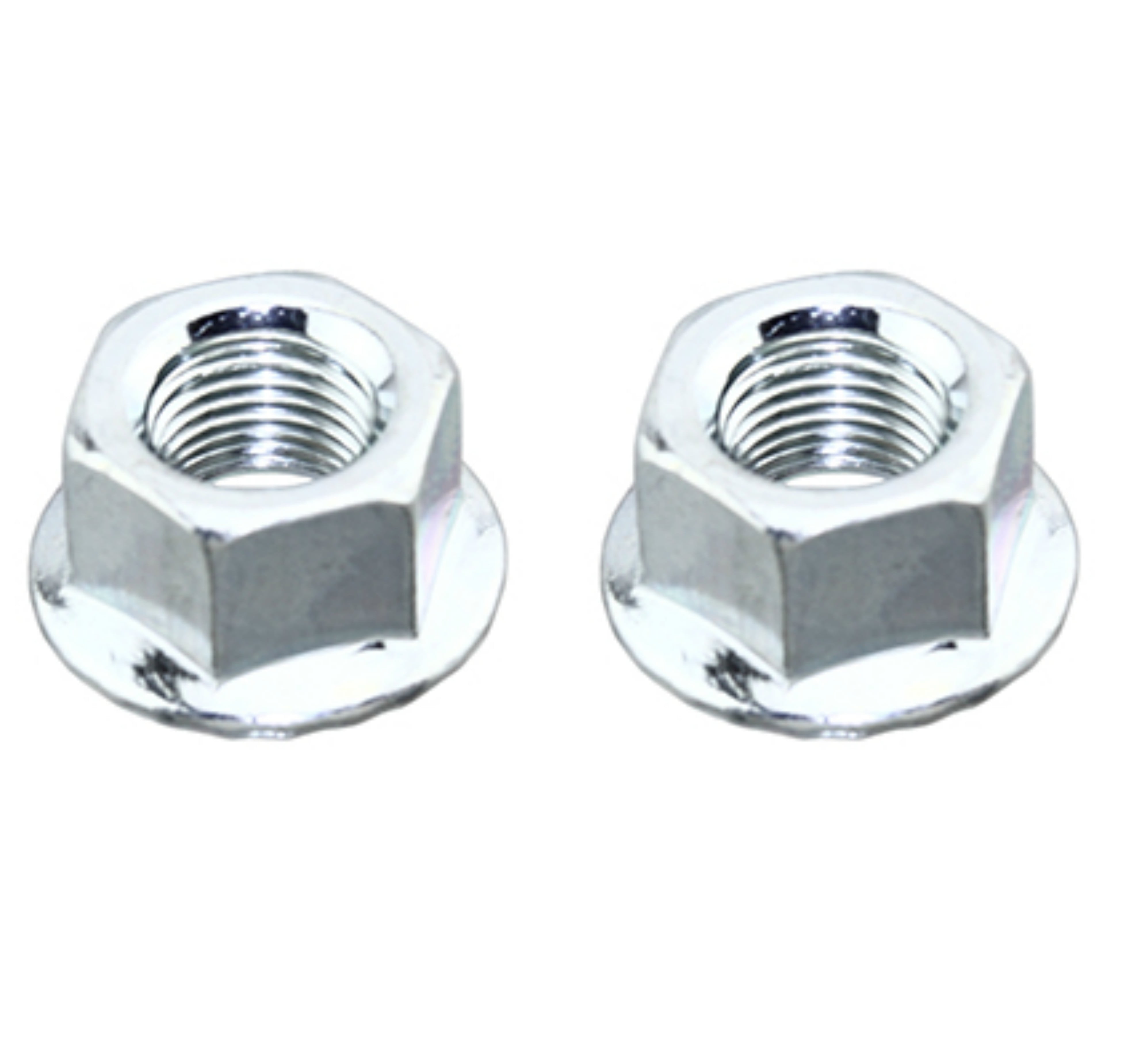 2 - Nuts 3/8 x 26t Front/Rear Chrome. Set of axle nut. Pair of axle nut ...