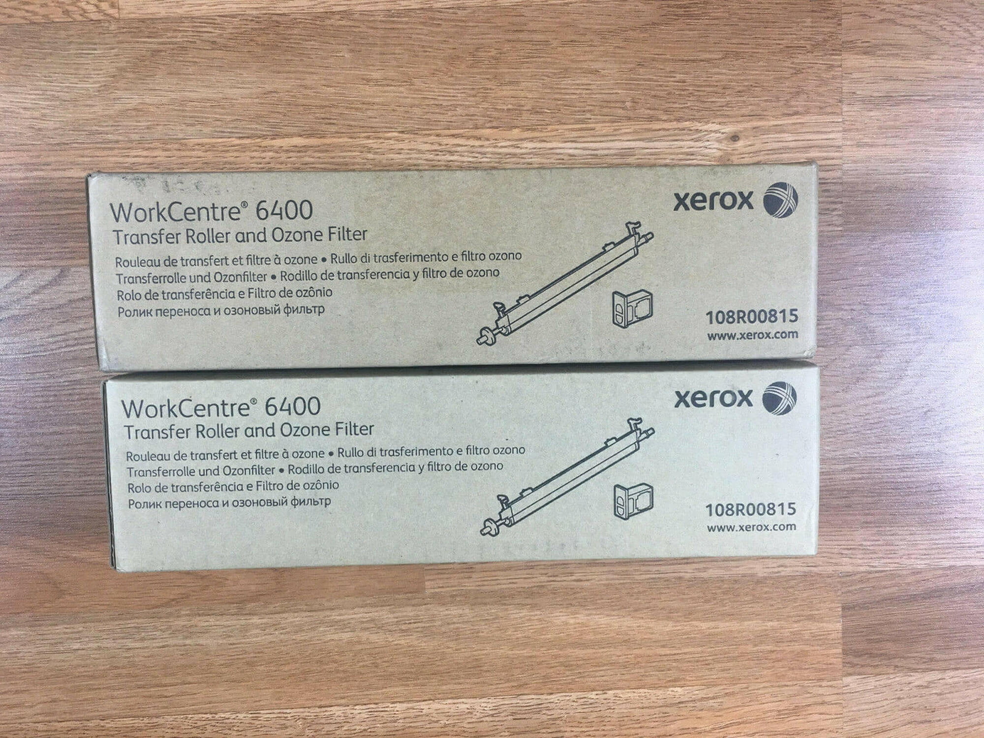 2 OEM Xerox 108R00815 WorkCentre 6400 Transfer Roller Ozone Filter Same ...