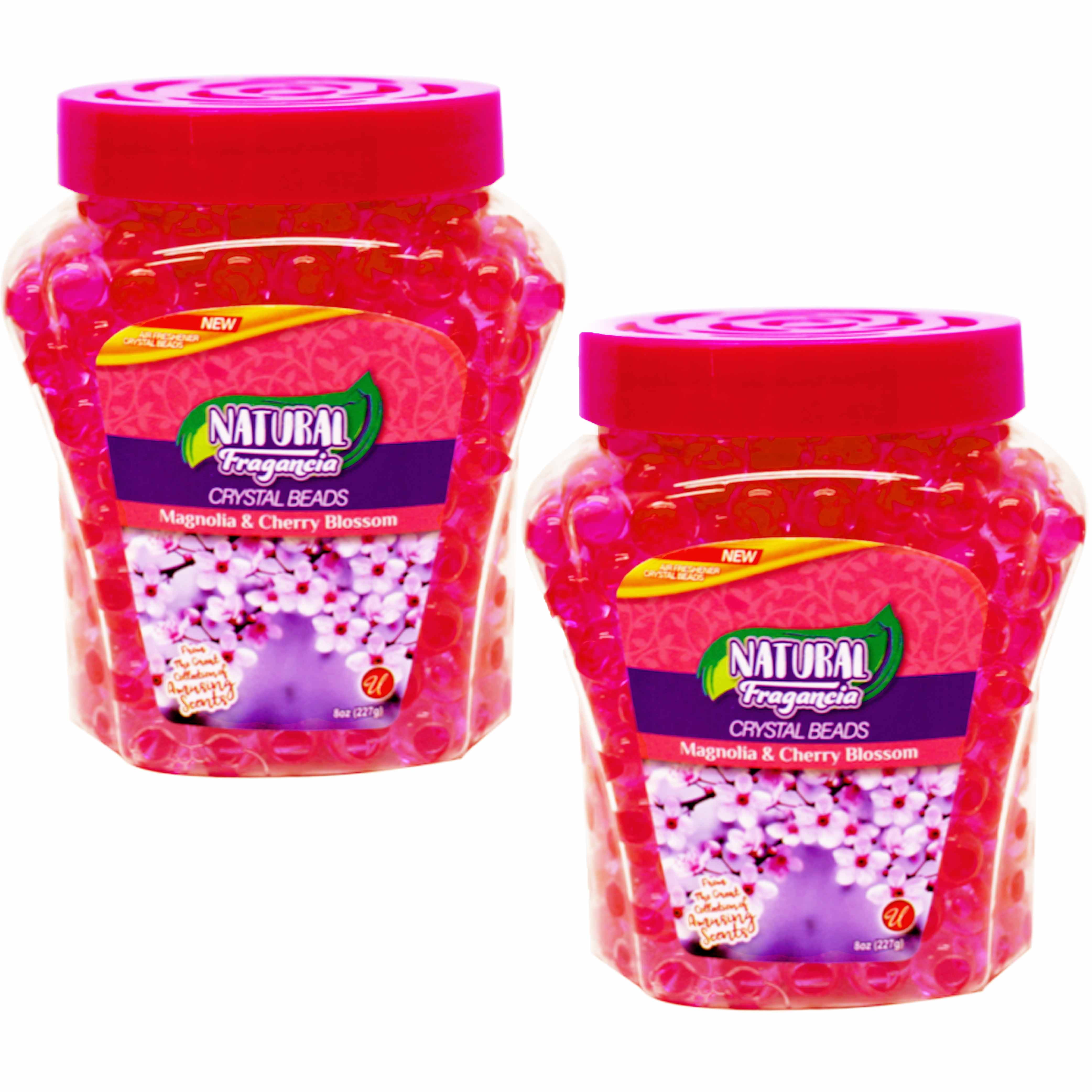 2 Odor Eliminator Gel Beads Pearl Air Freshener Magnolia Cherry Blossom ...