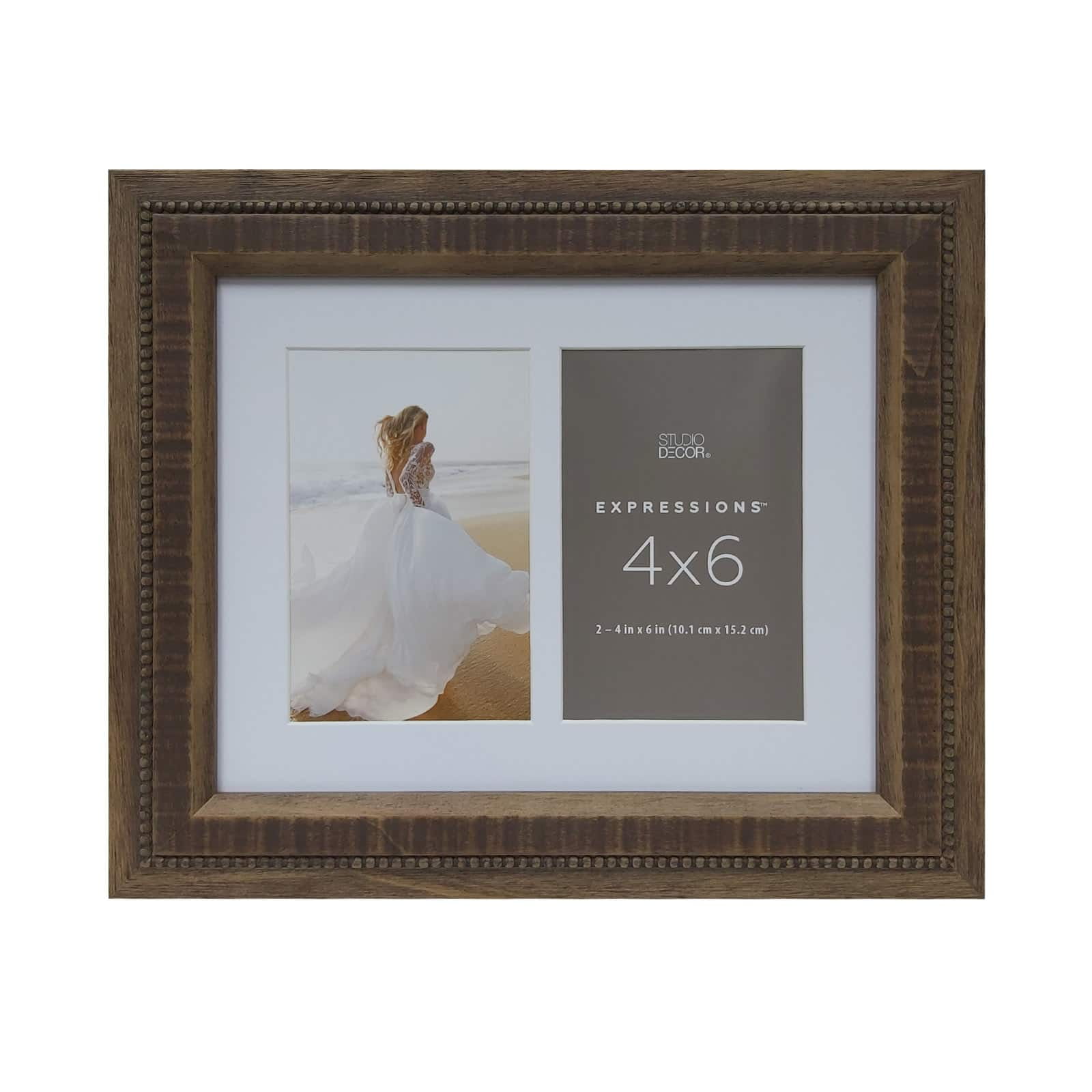 2 Opening Natural Seraphina 4" x 6" Collage Frame, Expressions™ by ...