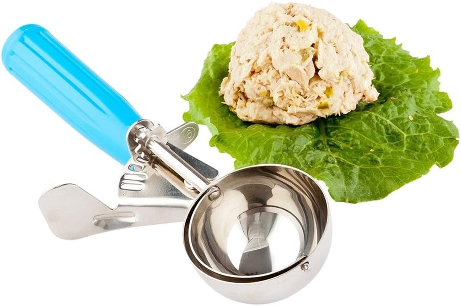 2 Ounce Portion Scoop 1 Trigger Release Cookie Scoop - With Blue Handle ...