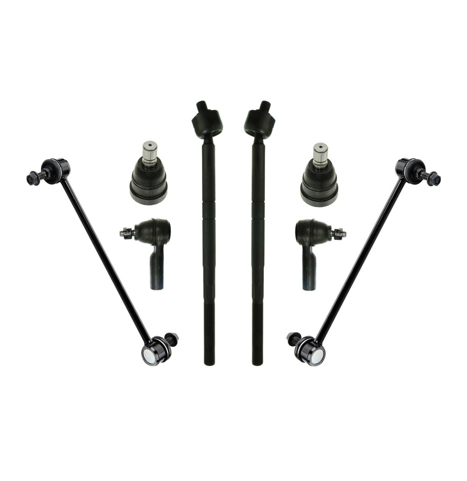 PartsW Stabilizer Kit: Tie Rod Ends, Ball Joints, Sway Bar Links for ...