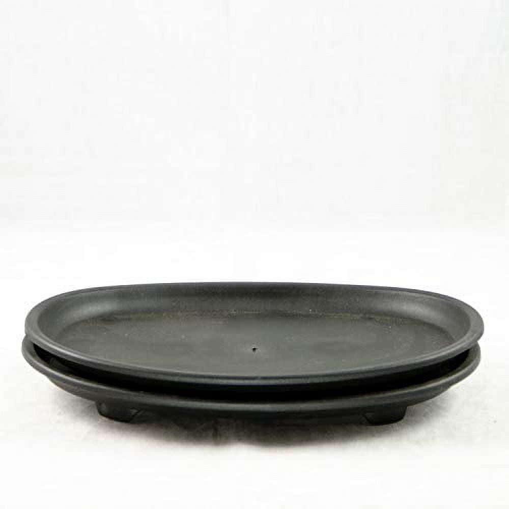 2 Oval Plastic Humidity/Drip Tray for Bonsai Tree and House Indoor ...