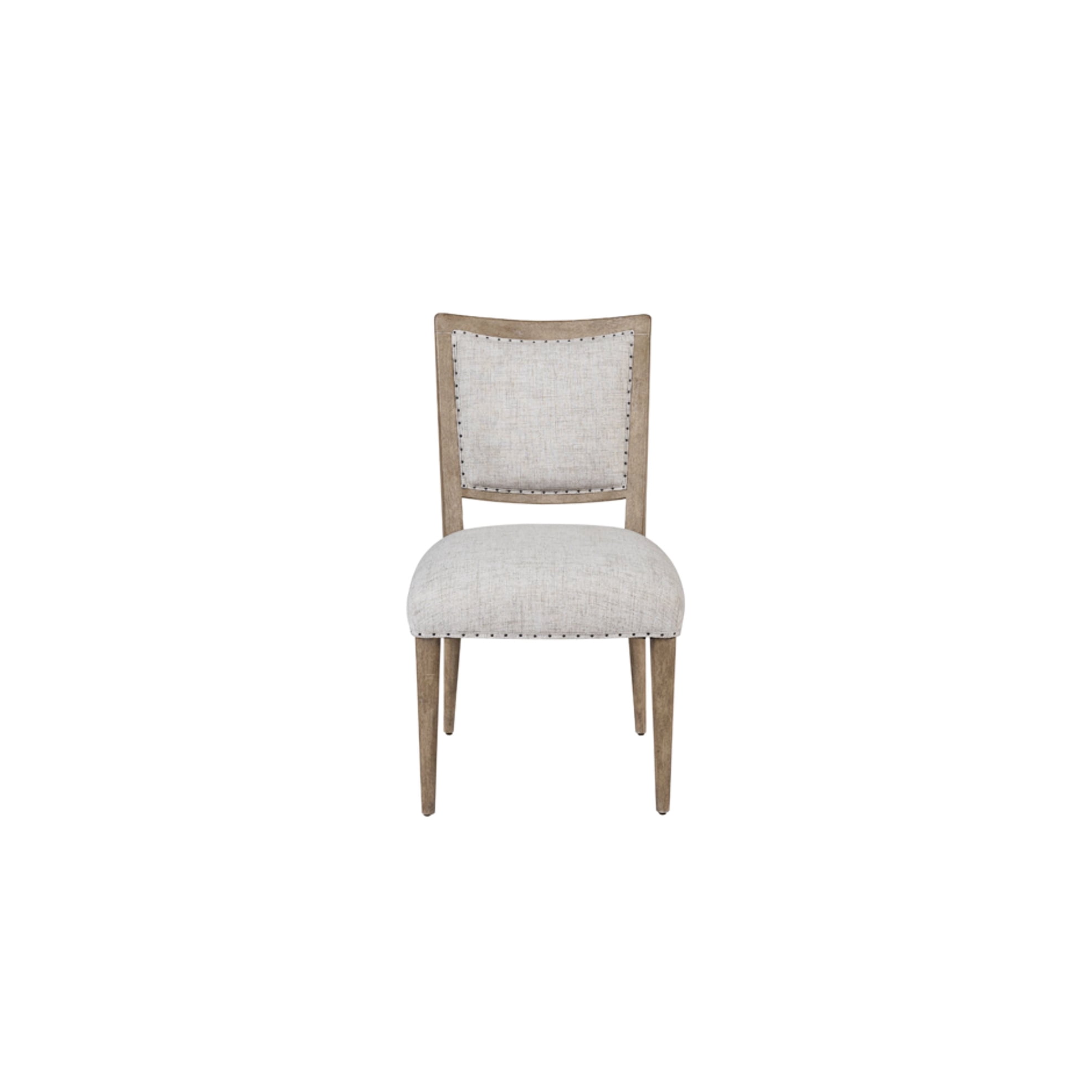 2 Oversized Side Dining Chairs - Sand Finish, Foam Filled Upholstered ...
