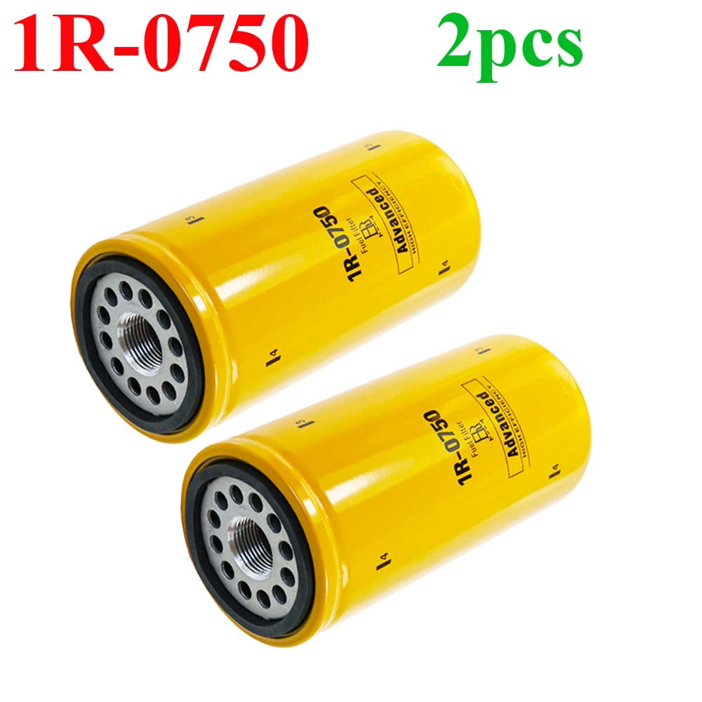 2 PACK 1R0750 FUEL FILTER New Fit For CAT Caterpillar 1R-0750 - Walmart.com