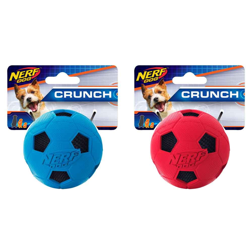 2-PACK : 2.5in Soccer Squeak Ball - Blue and Red - Walmart.com