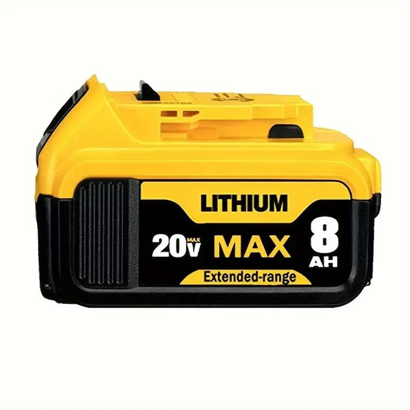 2 PACK 8.0Ah 20 Volt Replacement For Dewalt 20V Max Battery Lithium Ion ...