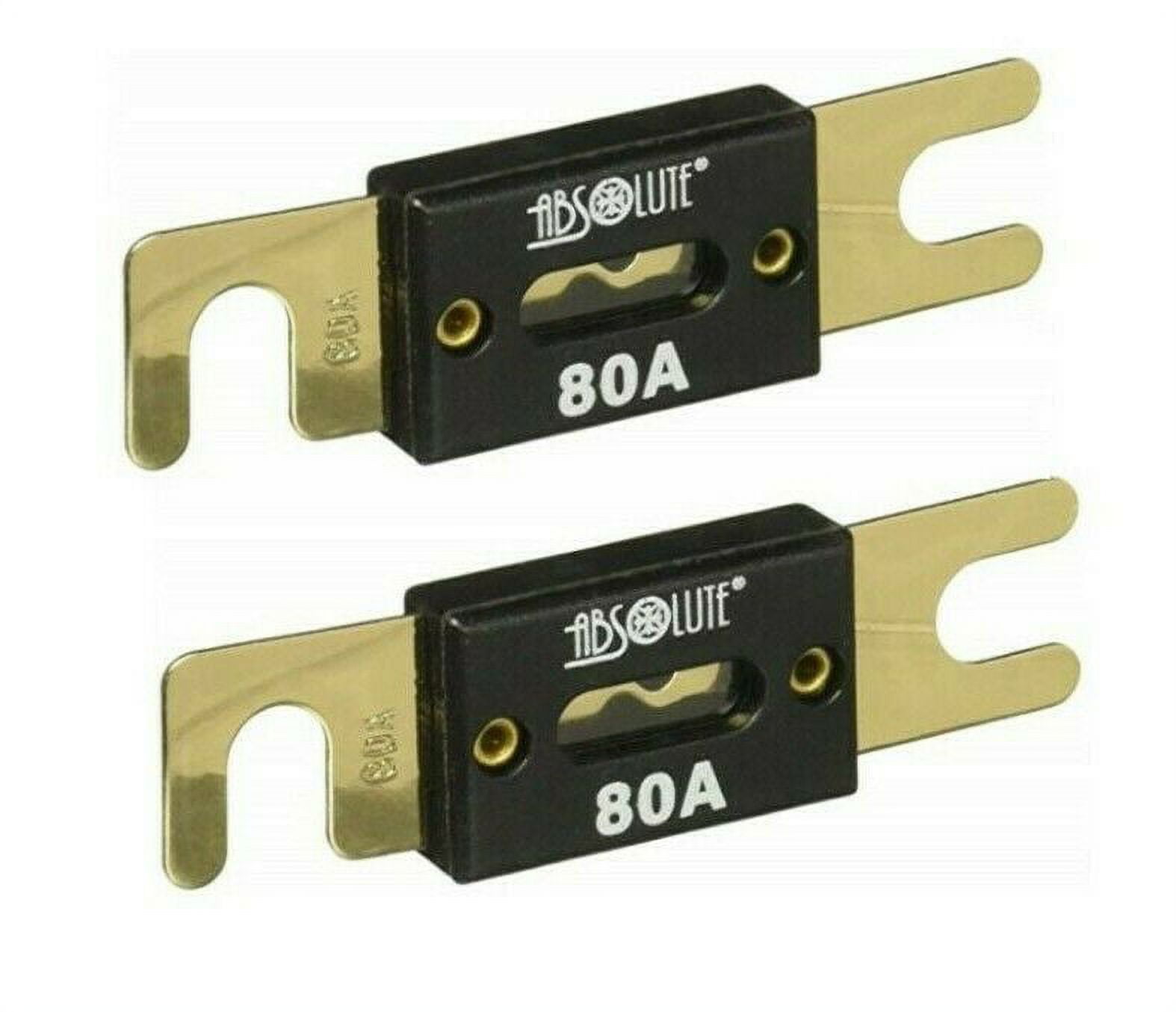 Absolute ANL-80 2 Pack ANL Fuses 80 Amp Gold Plated - Walmart.com