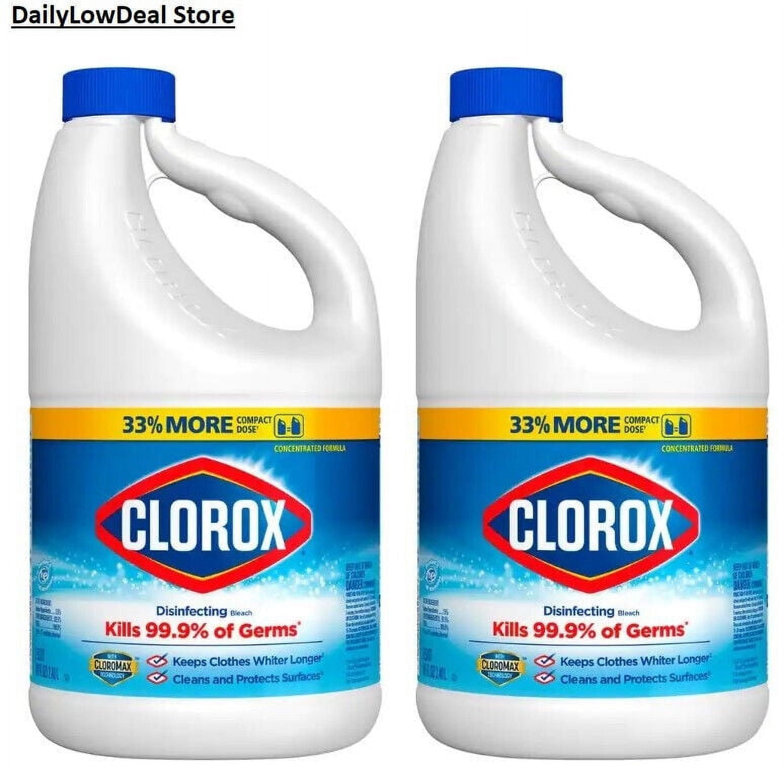2 PACK - 81 Oz. Concentrated Regular Disinfecting Liquid Bleach Cleaner ...