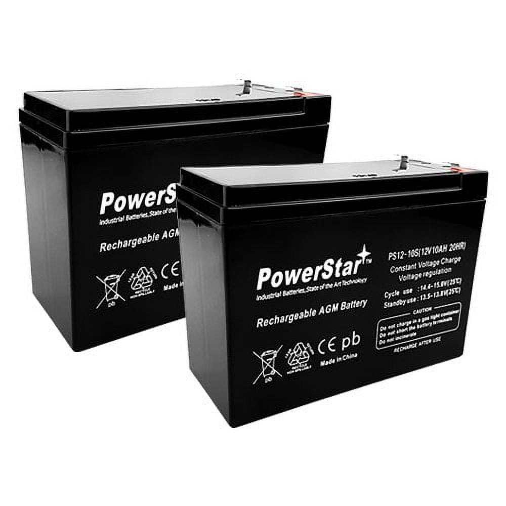 2 PACK BATTERY HGL10-12 FULLRIVER 12V 10AH/20HR REPLACEMENT - Walmart.com