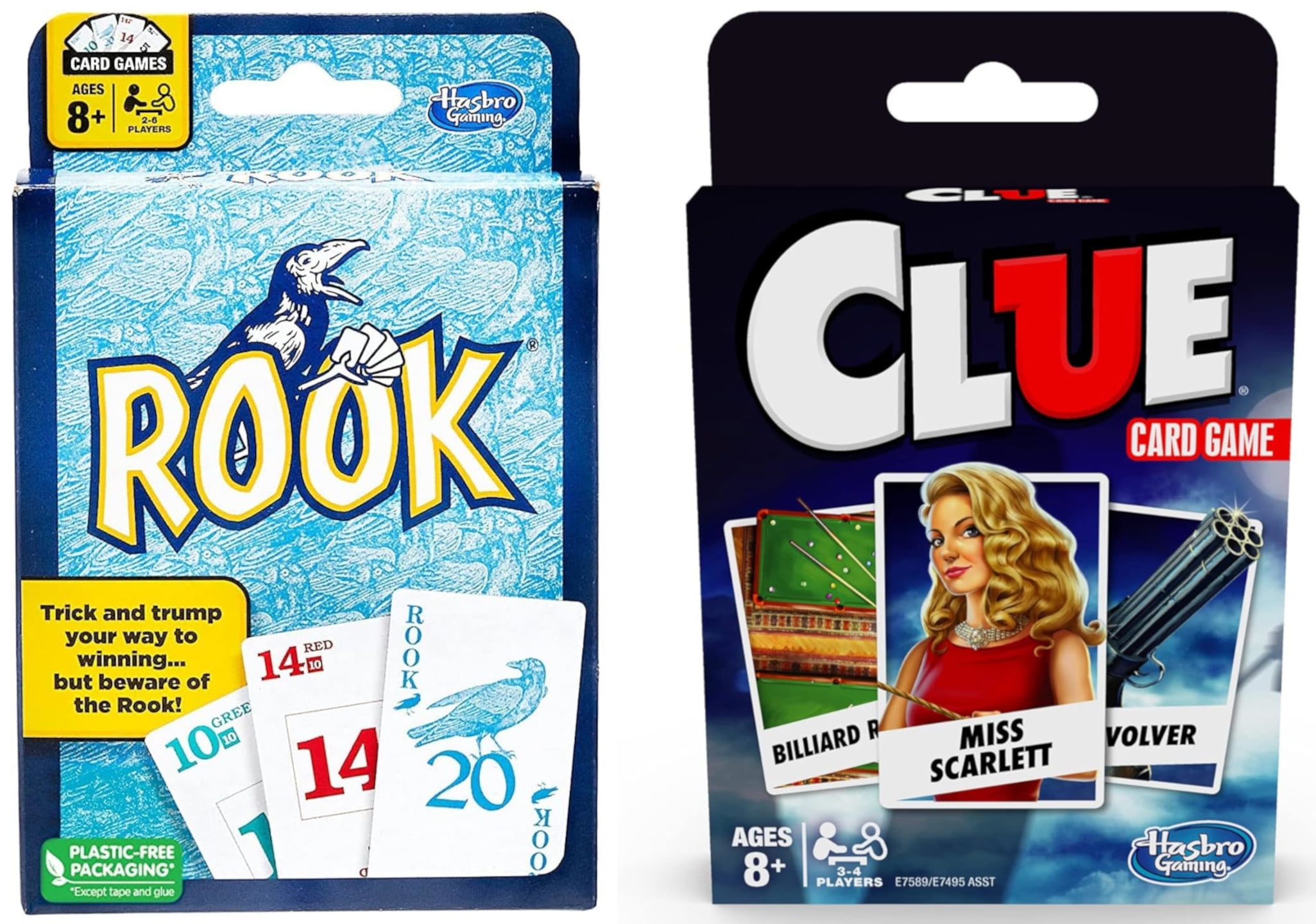 Hasbro Classic Family Card Games - Rook and Clue, 2-Pack - Walmart.com