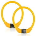 2 PACK Bike Locks Cable,Anti Theft Bicycle Lock Chain,4 Digit Security ...