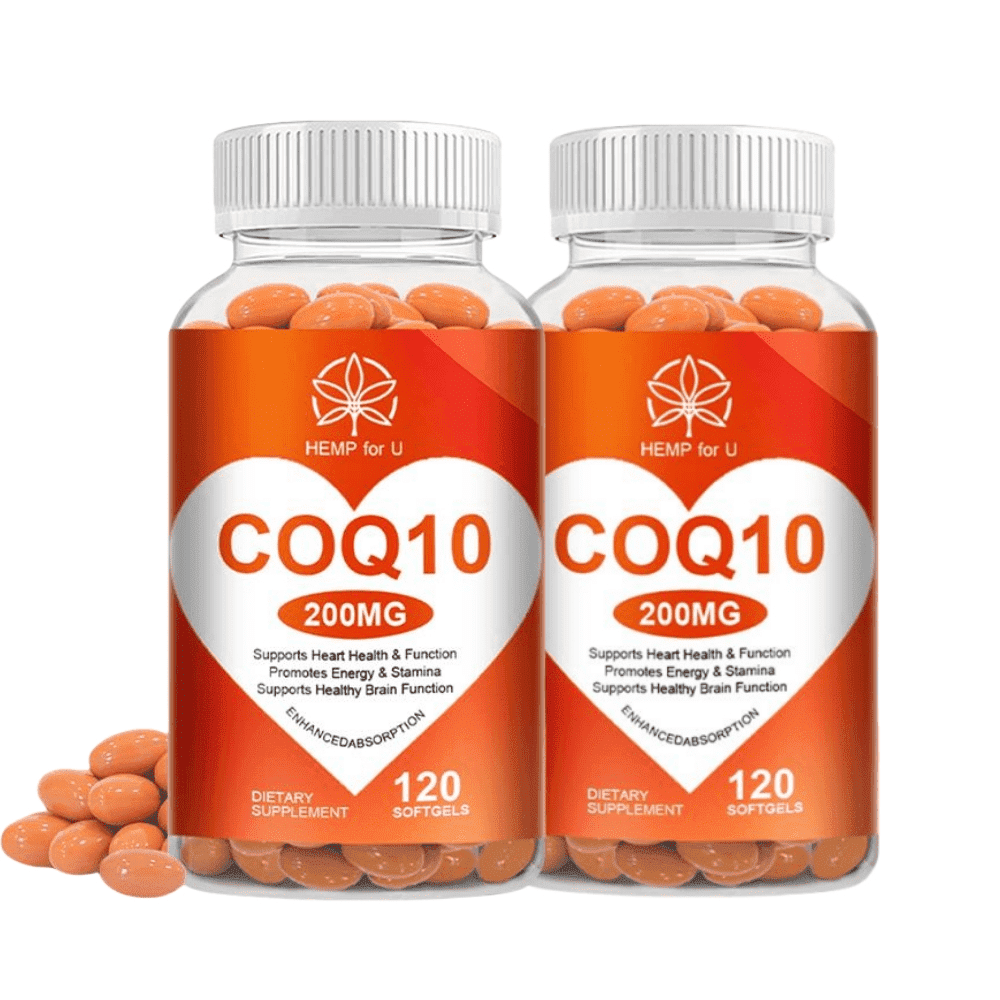 (2 PACK)COQ10 Coenzyme Q10 200mg Softgels, Dietary Supplement for Heart ...
