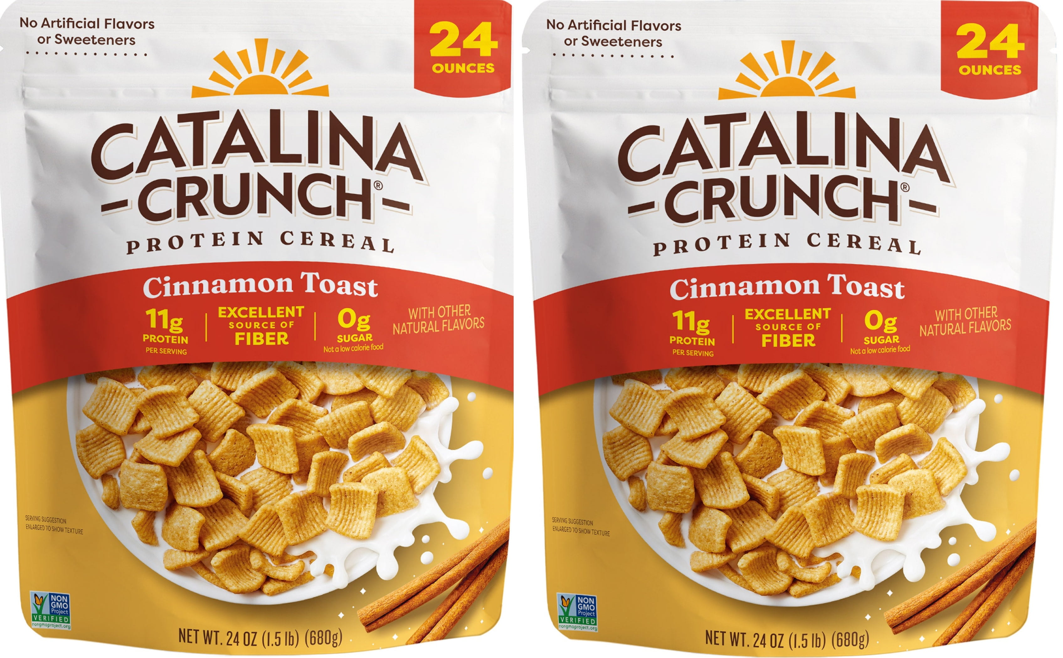 2 PACK | Catalina Crunch Keto Friendly Cinnamon Toast Cereal, 24 oz ...
