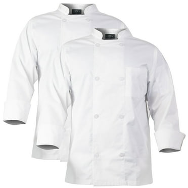 Chef Code Cool Breeze Side Vent Chef Coat, Royal, L - Walmart.com
