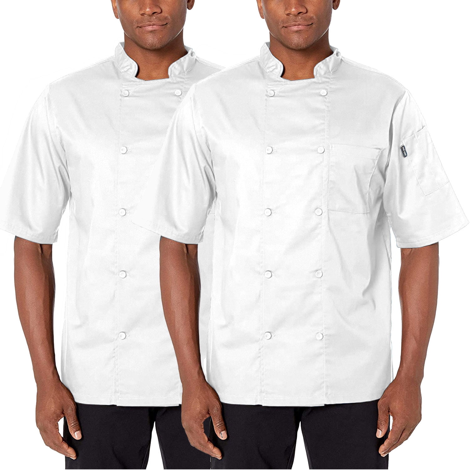 2-PACK Chef Code Cool Breeze Chef Coat with Short-Sleeves and Mesh Vent ...
