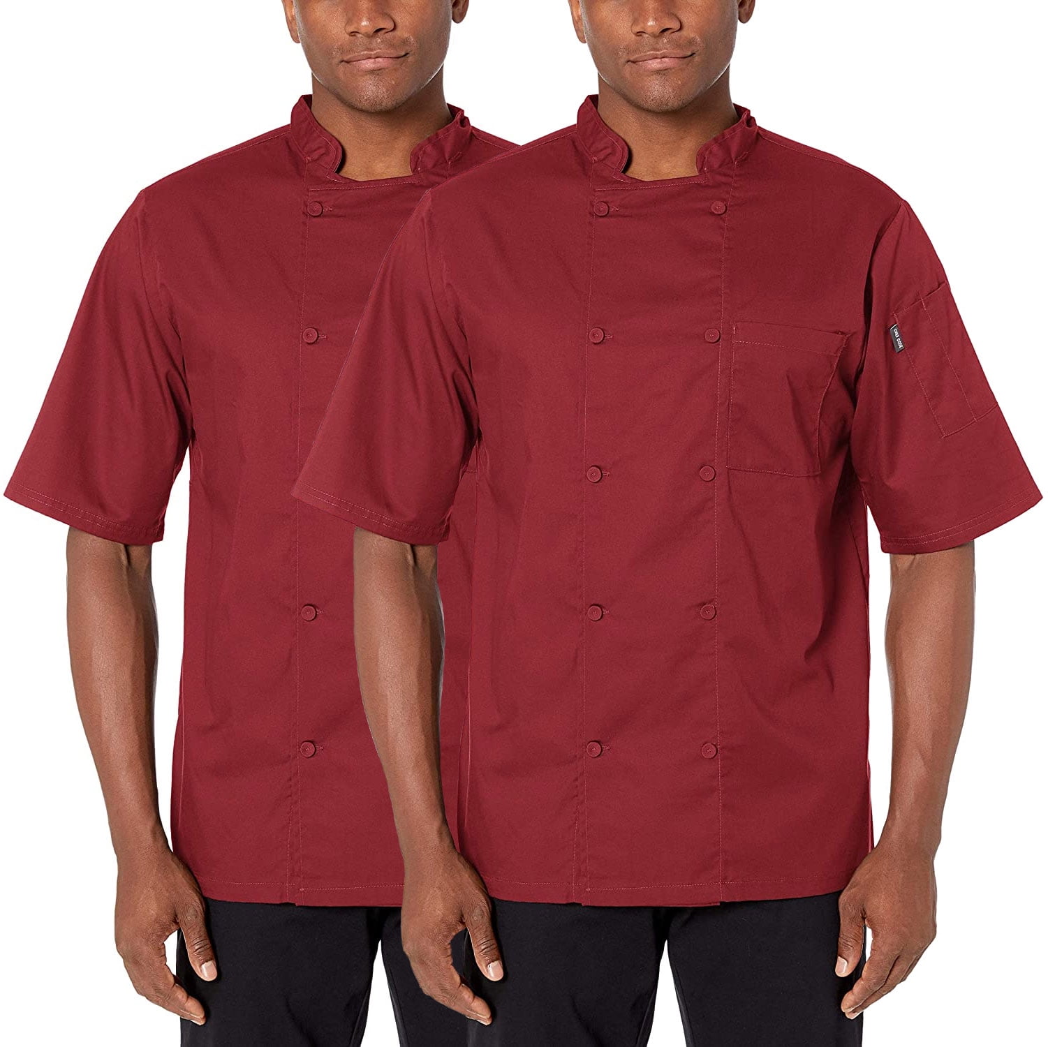 2-PACK Chef Code Cool Breeze Chef Coat with Short-Sleeves and Mesh Vent ...