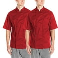 2-PACK Chef Code Cool Breeze Chef Coat with Short-Sleeves and Mesh Vent ...