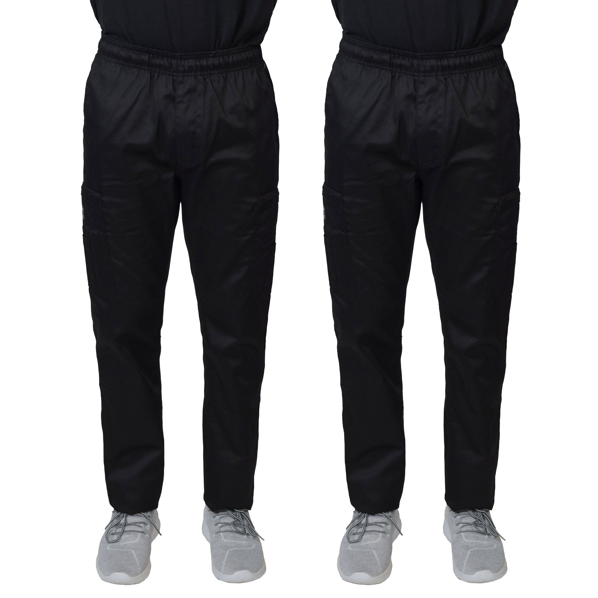 2-PACK Chef Code Modern Fit Chef Cargo Pants with Wide Elastic Waist ...