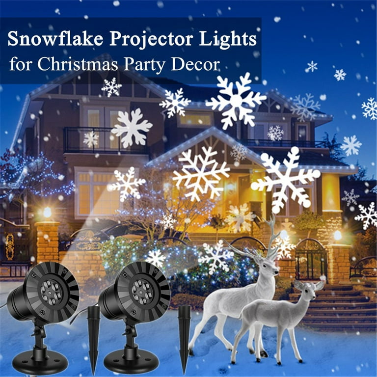 led snowfall projector