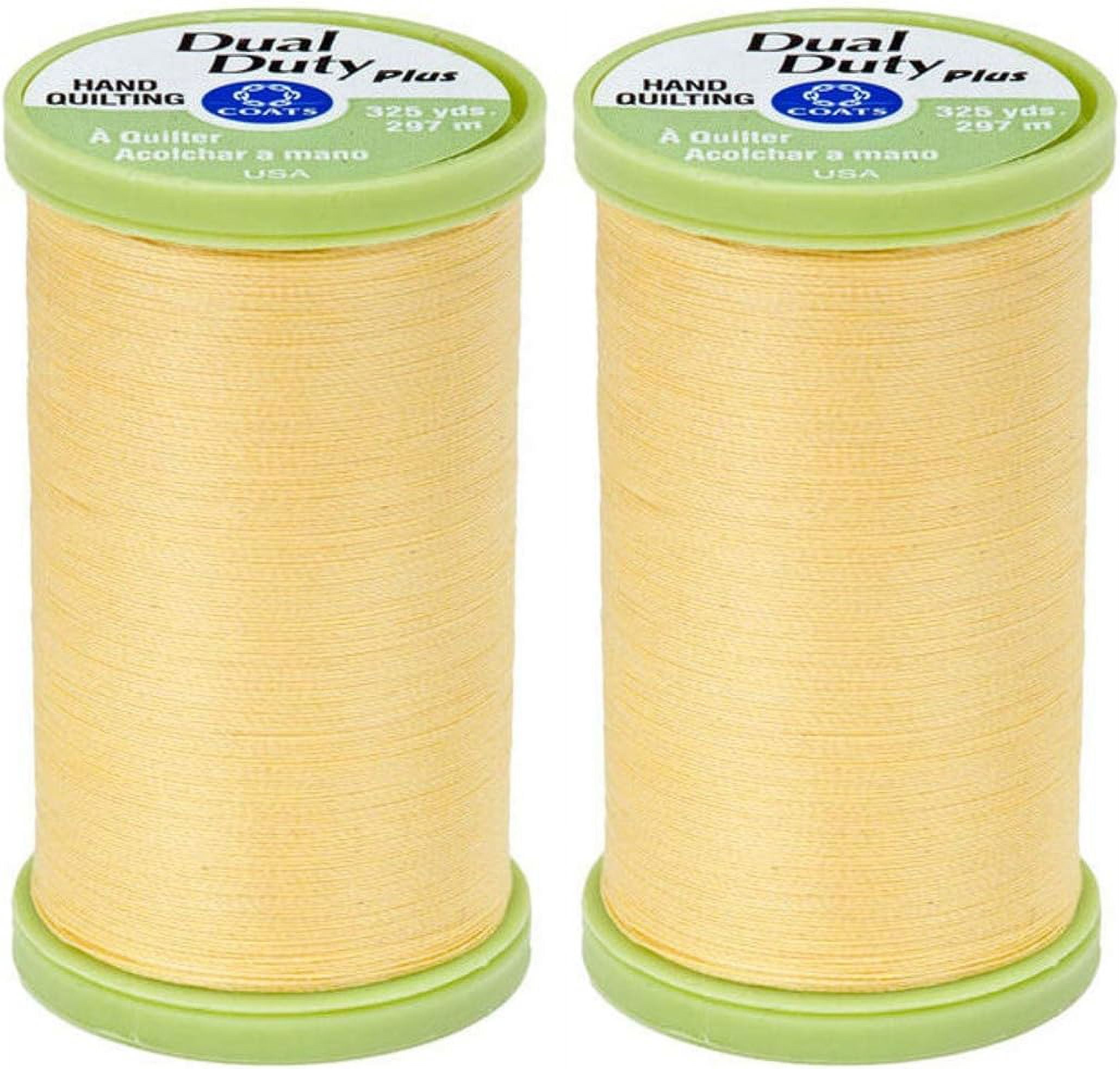 2-PACK - Coats Dual Duty Plus Hand Quilting Thread 325yd - Yellow ...
