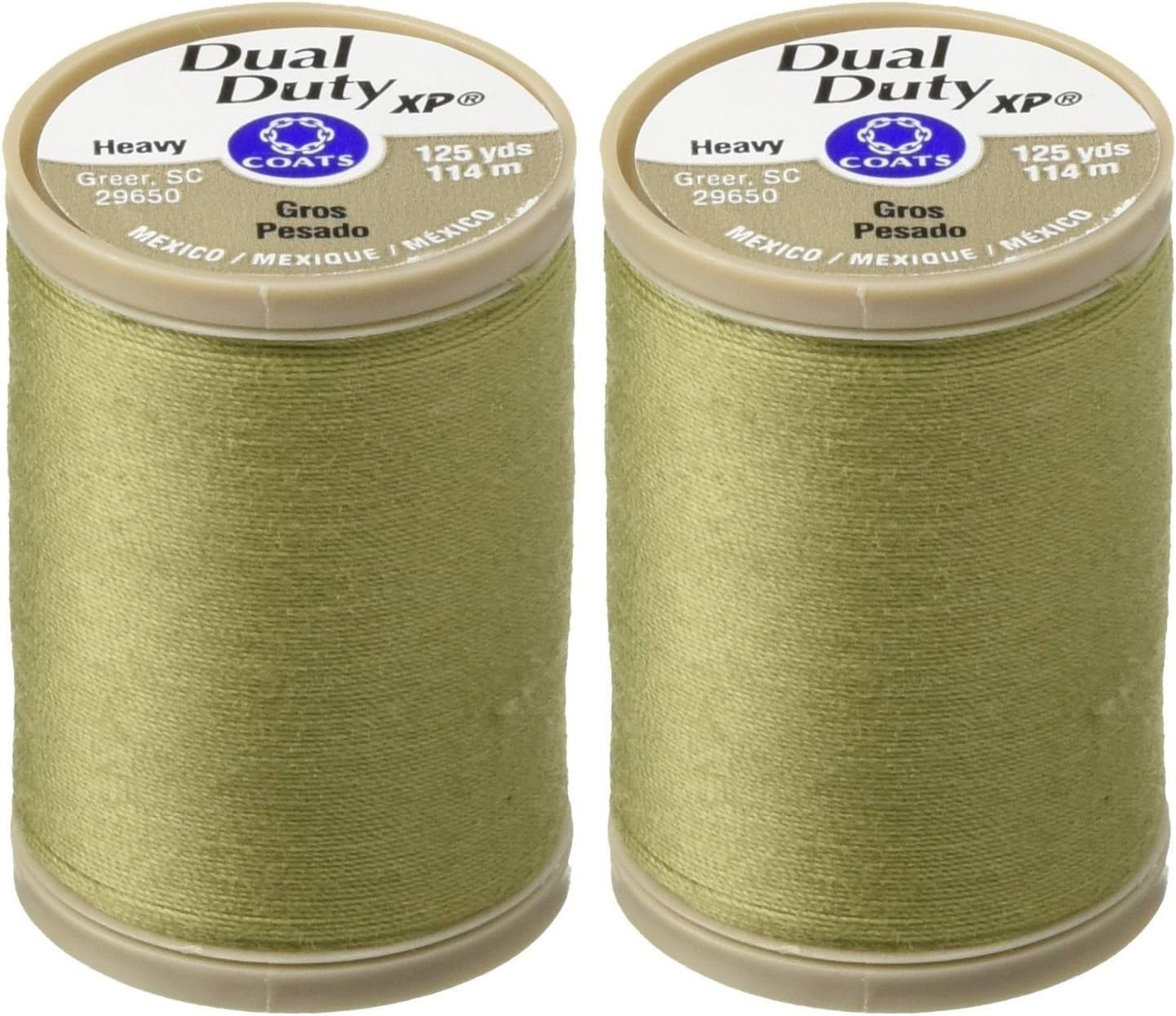 2-PACK - Coats Dual Duty XP Heavy Thread 125yd - Dark Khaki - Walmart.com