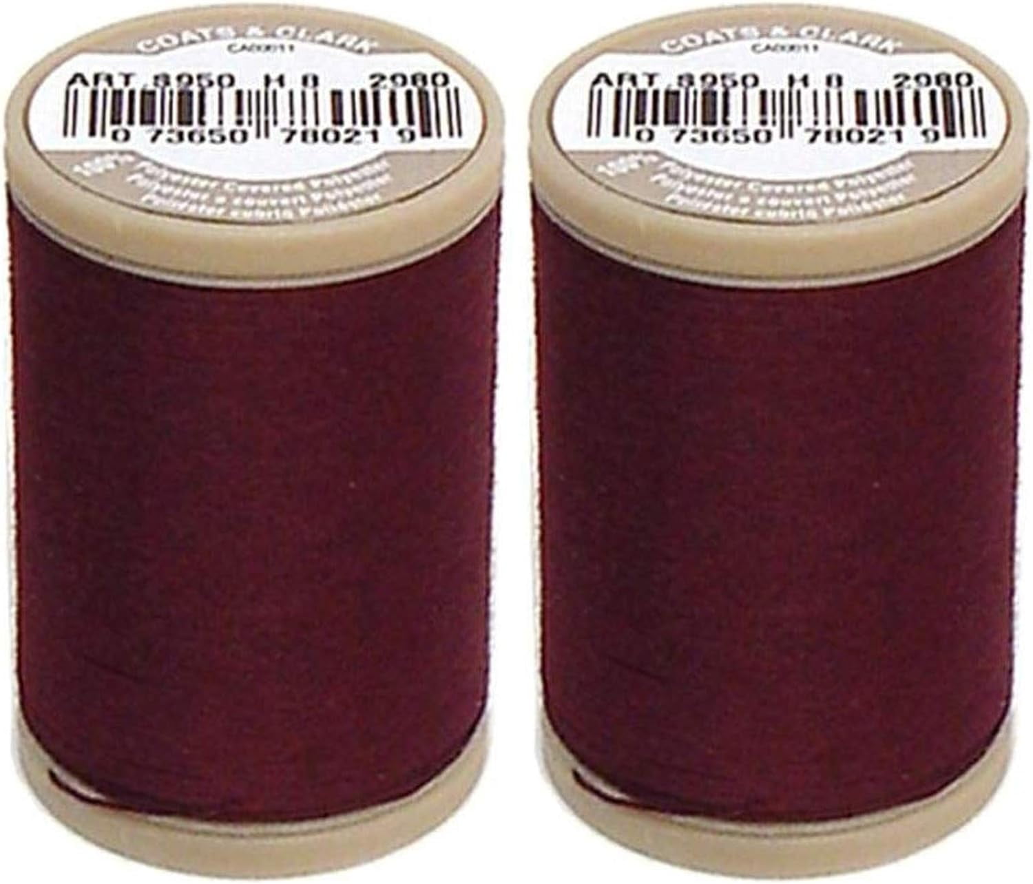 2-PACK - Coats Dual Duty XP Heavy Thread 125yds - Maroon - Walmart.com