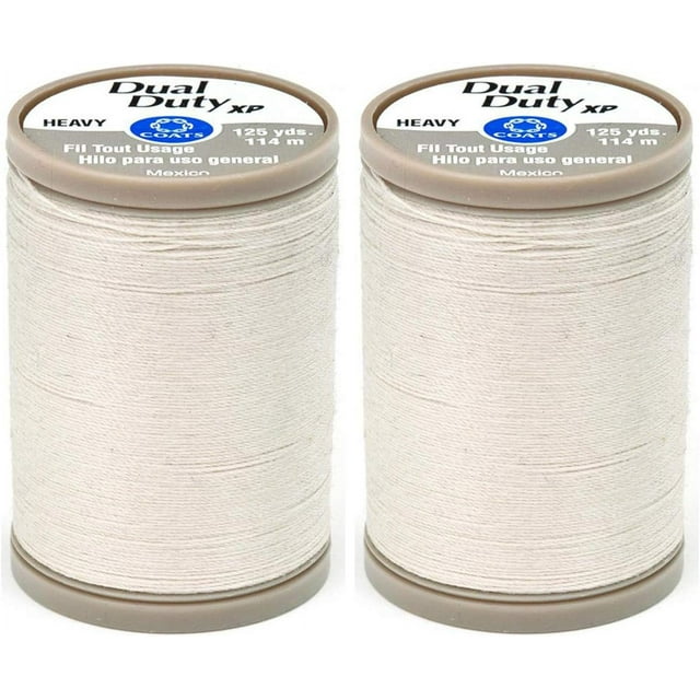 2-PACK - Coats Dual Duty XP Heavy Thread 125yds - Natural s950-8010 ...
