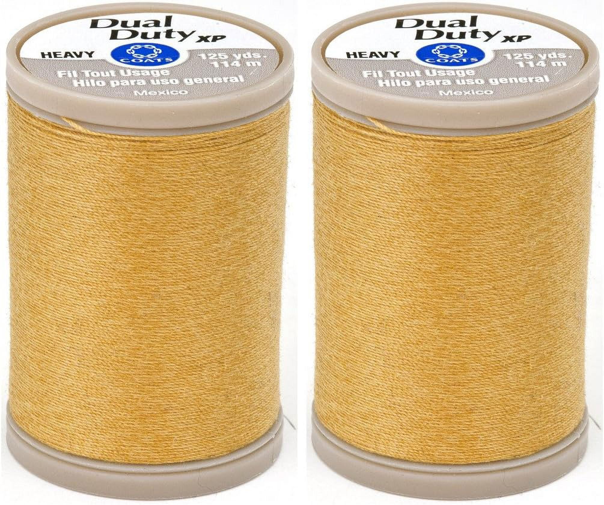 Coats Dual Duty XP Heavy Weight Thread 125yd, Gold, 2-Pack - Walmart.com
