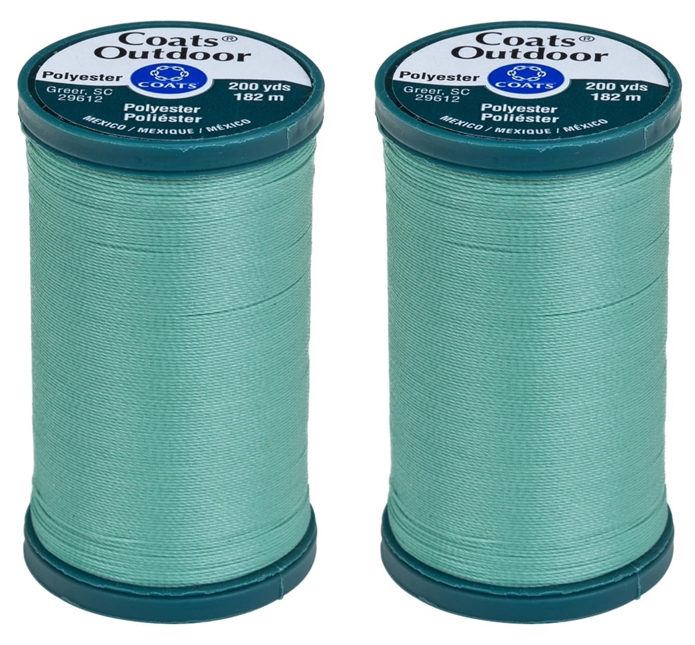 2-PACK - Coats Outdoor Living Thread 200yd - Caribbean Blue - Walmart.com
