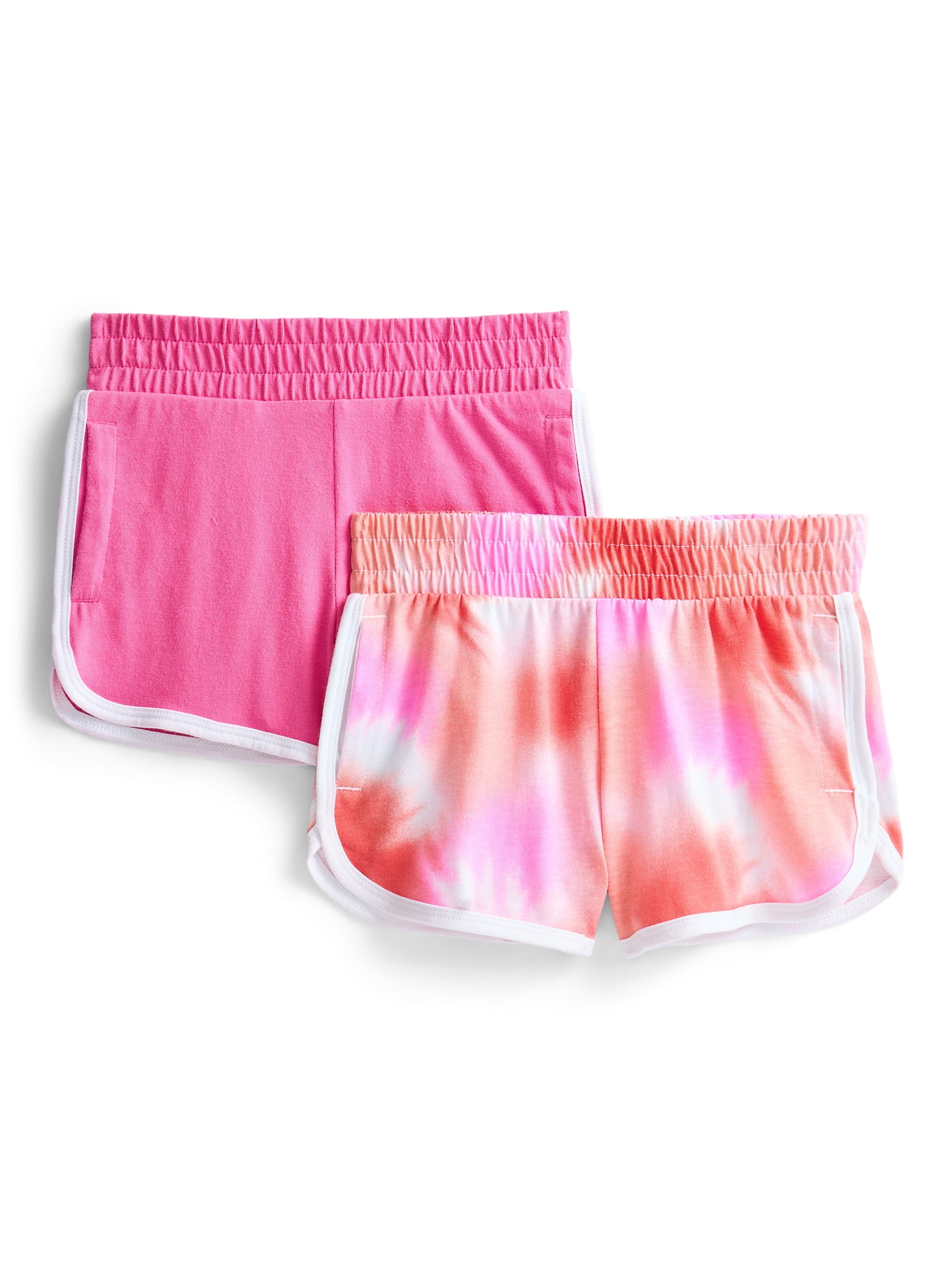 Wonder Nation Girls Dolphin Shorts, 2-Pack, Sizes 4-18 & Plus - Walmart.com