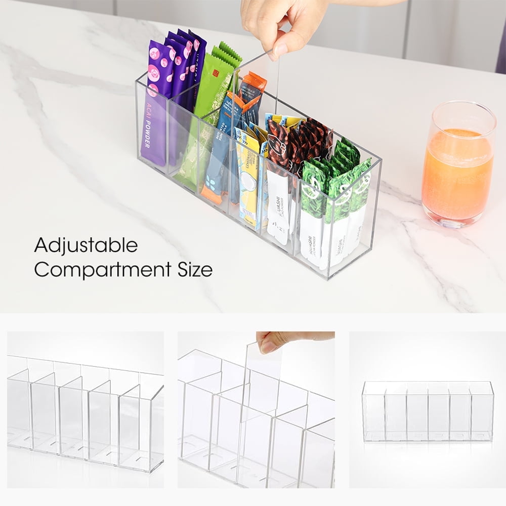 2 PACK Drink Packet Organizer, Water Flavor Packet Organizer with ...