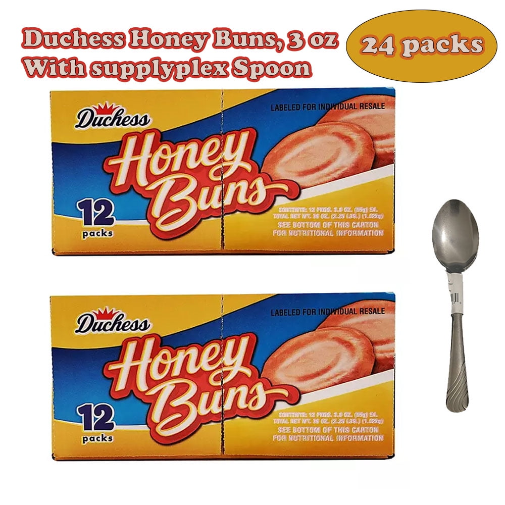 2 PACK| Duchess Honey Buns, 3 oz., 24 pk. With Supplyplex Spoon ...