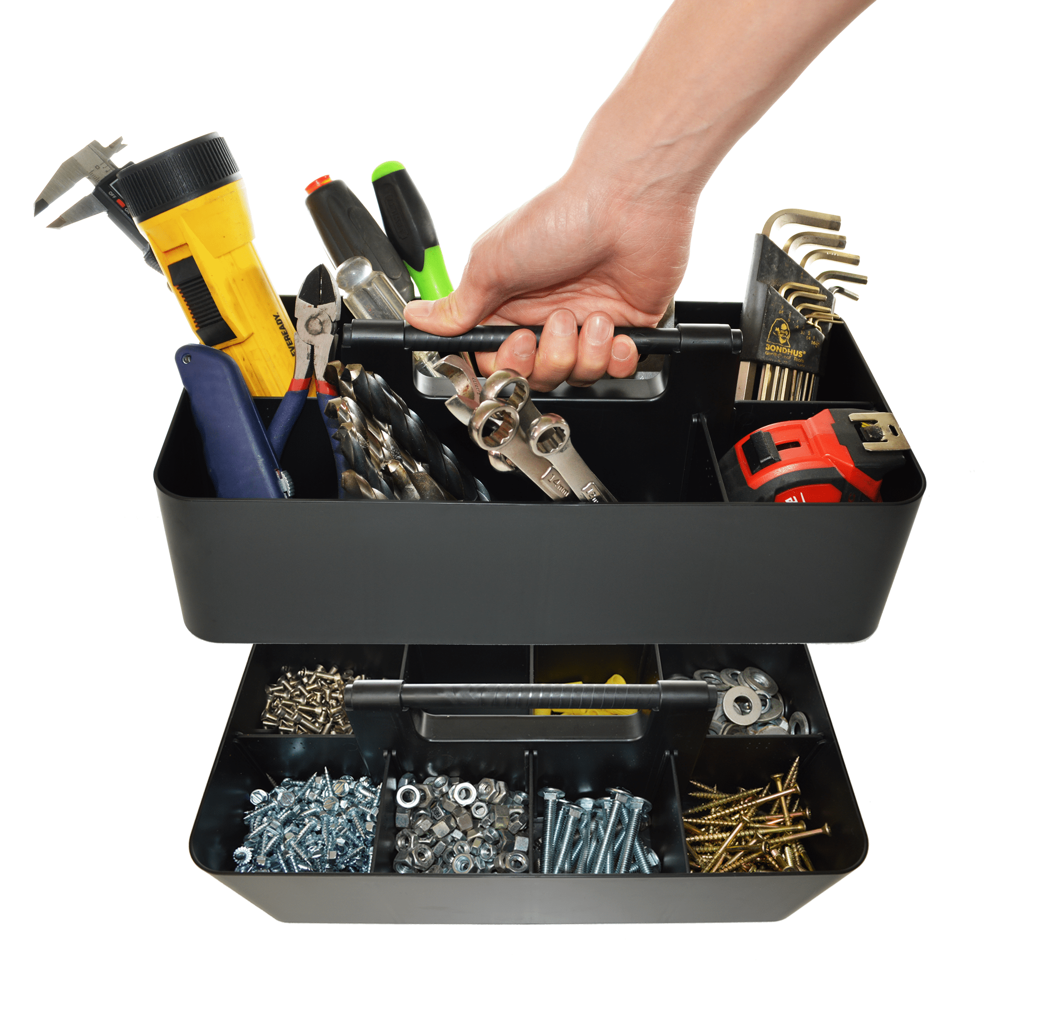 2 PACK - Enjoy Organizer Portable Caddy DIY 8 Dividers Plastic Tote ...